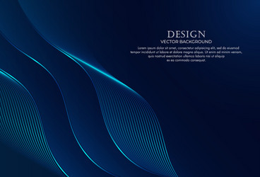 Modern blue abstract presentation background Vector Image