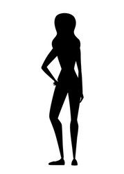 Woman Standing Back View Vector Images (over 1,000)