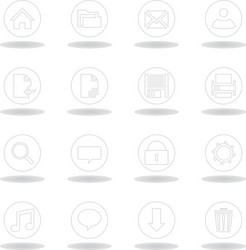 Basic web icons Royalty Free Vector Image - VectorStock