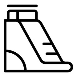 Arena ramp icon outline street scene Royalty Free Vector