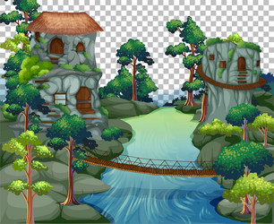 Simple nature landscape background Royalty Free Vector Image