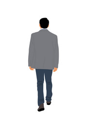 Man Walking Back View Vector Images (over 910)