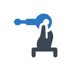 Key solution icon Royalty Free Vector Image - VectorStock