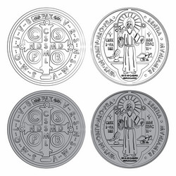 Saint benedict medal Royalty Free Vector Image