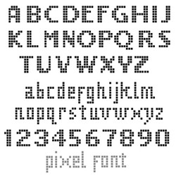 Pixel Font Vector Images (over 13,000)