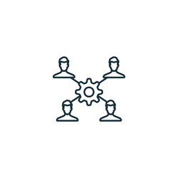 Consensus mechanism icon monochrome simple sign Vector Image