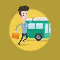 Running to Catch Bus Vector Images (45)