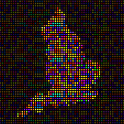 Abstract map of united kingdom Royalty Free Vector Image