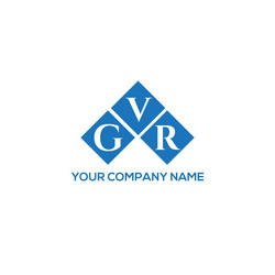 Gvr letter logo design on white background Vector Image