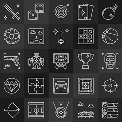 Fantasy game skill icons Royalty Free Vector Image