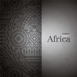 African background design Royalty Free Vector Image