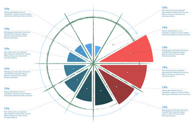 Standard deviation diagram graph Royalty Free Vector Image