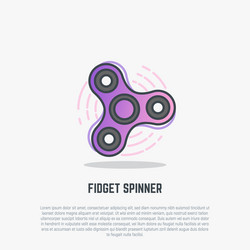 Fidget spinner clipart isolated on white Vector Image