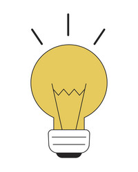 Shining light bulb Royalty Free Vector Image - VectorStock