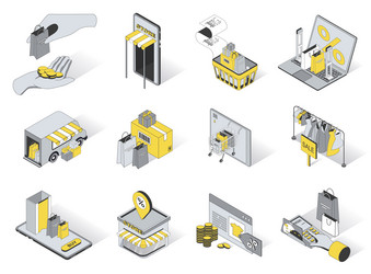 Isometric Retail Vector Images (over 22,000)
