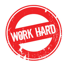 Work hard rubber stamp Royalty Free Vector Image