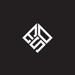 Eso letter logo design on white background Vector Image