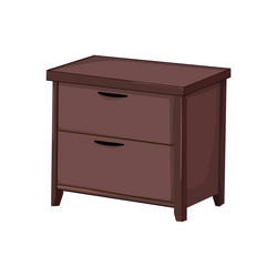 Organization file cabinet cartoon Royalty Free Vector Image