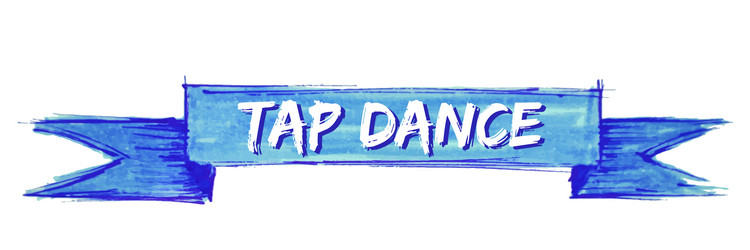 Tap dance sticker tap dance label Royalty Free Vector Image
