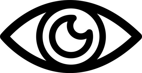 Eye - ball icon design template Royalty Free Vector Image