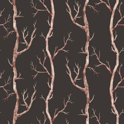 Fall trees pattern Royalty Free Vector Image - VectorStock