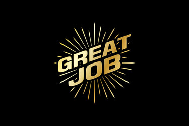 Horizontal congratulation banner with fireworks Vector Image