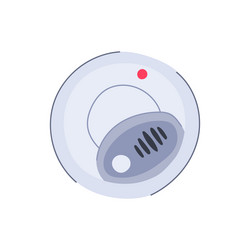 Home smoke detector cartoon Royalty Free Vector Image