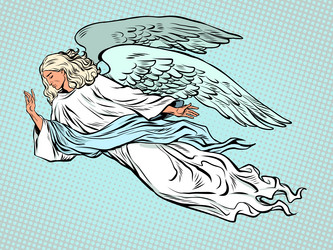 Male angel flying christian religious creature Vector Image