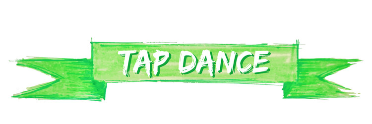Tap dance sticker tap dance label Royalty Free Vector Image