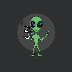 Alien Pointing Cute Vector Images (over 130)