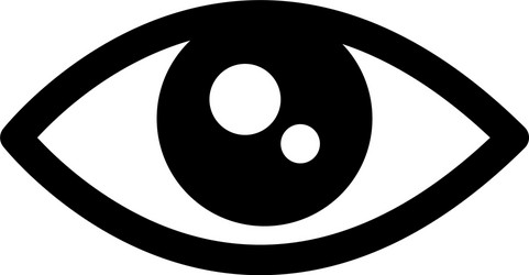 Eye - ball icon design template Royalty Free Vector Image
