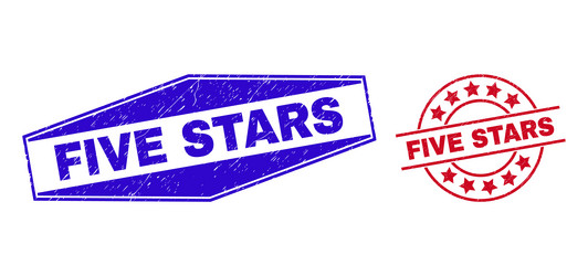 Five Star Circle Stamp Vector Images (over 100)