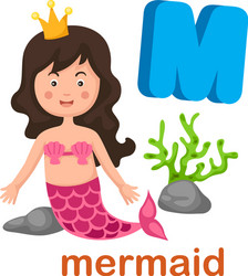 Tempting typography font design 3d donut letter m Vector Image