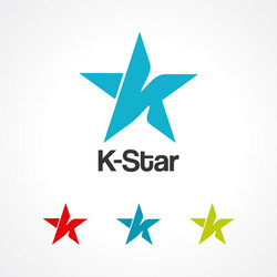 King star logo icon element and template Vector Image
