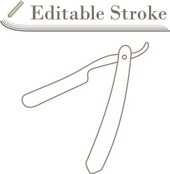 Hand razor outline Royalty Free Vector Image - VectorStock