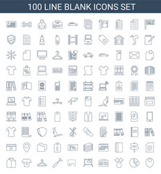 49 blank icons Royalty Free Vector Image - VectorStock