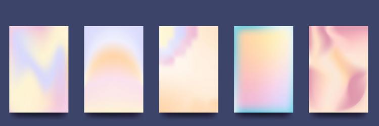 Colored gradient backgrounds color grading Vector Image