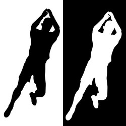 Cristiano ronaldo line art silhouette Royalty Free Vector