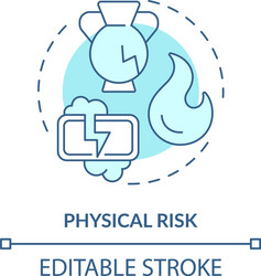 Physical risk concept icon Royalty Free Vector Image