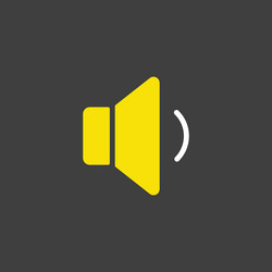 Minimum volume sound music color icon graph Vector Image