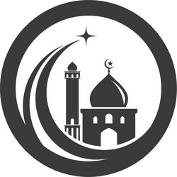 Linear mosque logo Royalty Free Vector Image - VectorStock