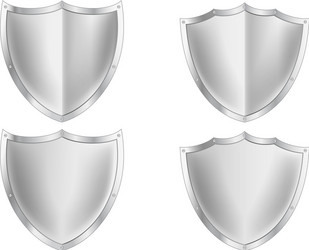 Antique silver retro frame collection Royalty Free Vector