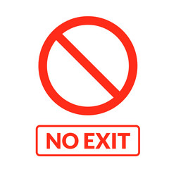 Emergency fire exit sign evacuation escape Vector Image