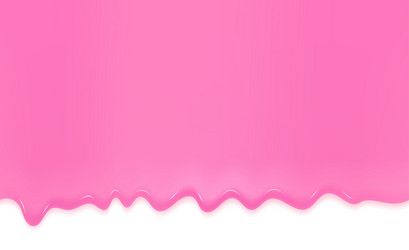 Dripping flowing pink slime border Royalty Free Vector Image