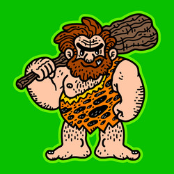 Caveman cartoon Royalty Free Vector Image - VectorStock