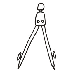 Compass school Royalty Free Vector Image - VectorStock