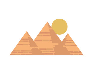 Egypt pyramids icon Royalty Free Vector Image - VectorStock