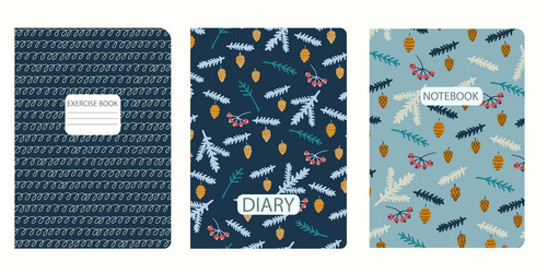 Set of cover page templates based on patterns Vector Image