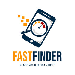 Fast location logo Royalty Free Vector Image - VectorStock