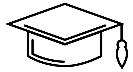 Graduation Cap Line Art Vector Images (over 4,700)